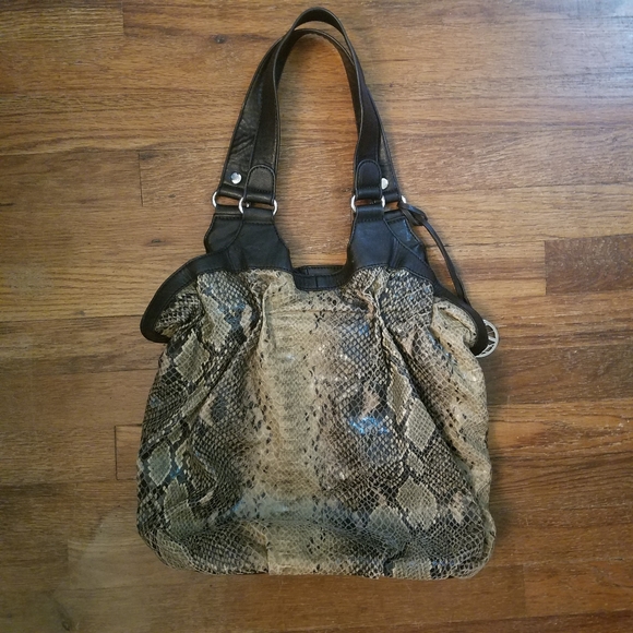 Style & Co. | Bags | Faux Snakes Skin Hobo Style Shoulder Bag Soft ...